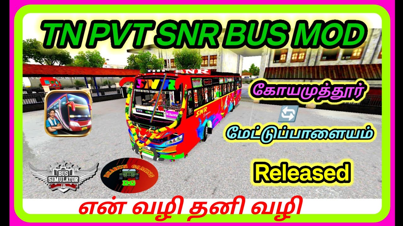 🤗 ️‍🔥🤗New TN PVT SNR Bus Mod Released 🥰😍🥰 #bussimulatorindonesia # ...