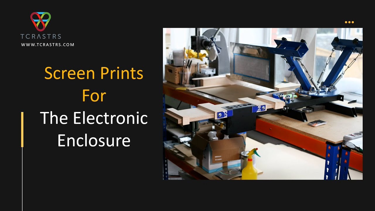 Screen printing electronic enclosure - YouTube