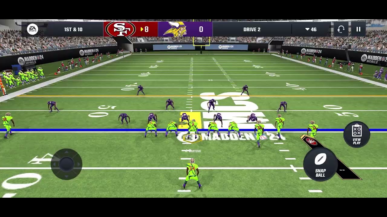 Madden Mobile 24 - Full HB control VS E1 Daily Arena - YouTube