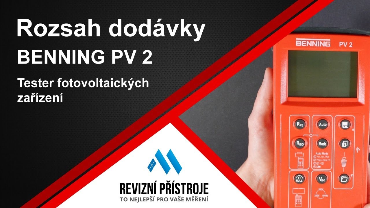 Benning PV 2 - rozsah dodávky (www.RevizniPristroje.cz) - YouTube
