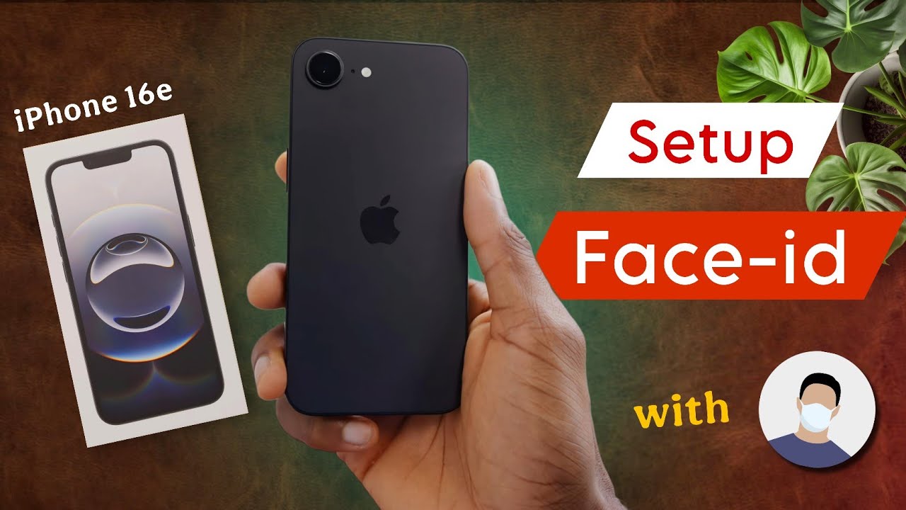 How To Setup FACE ID On iPhone 16e | iPhone 16e Add Face id With Mask ...
