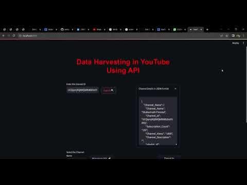 YouTube Data Harvesting and Warehousing using SQL, MongoDB and Streamlit | Sandeep R - YouTube