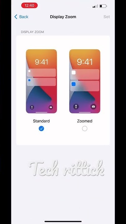 How to change display size iPhone - YouTube