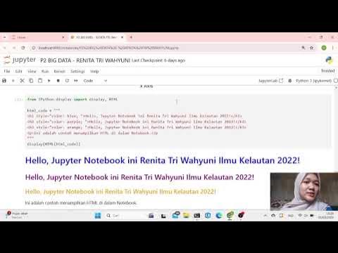 Basic Dasar Jupyter Notebook - 050 Renita Tri Wahyuni - YouTube