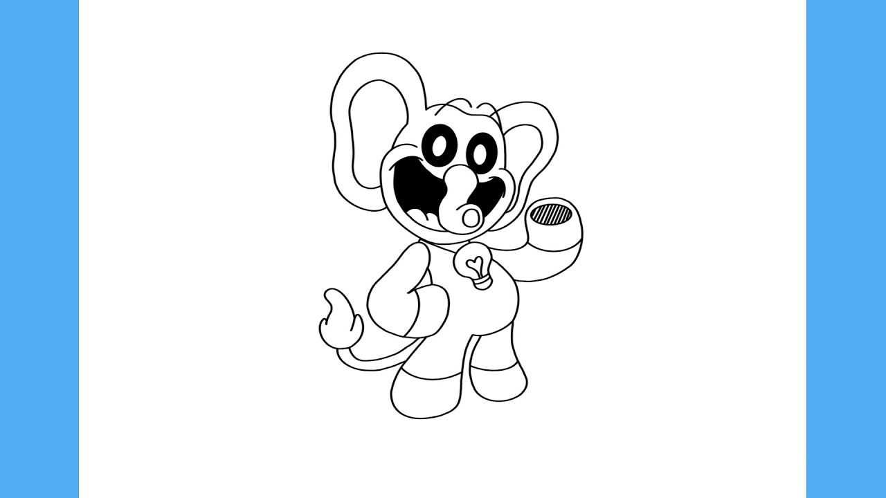 HOW TO DRAW BUBBA BUBBAPHANT - POPPY PLAYTIME - SIMILING CRITTERS - YouTube