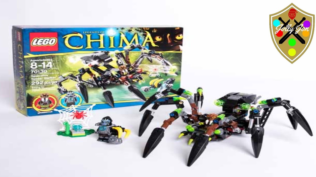 Lego Chima 70130 Sparratus' Spider Stalker Build - YouTube