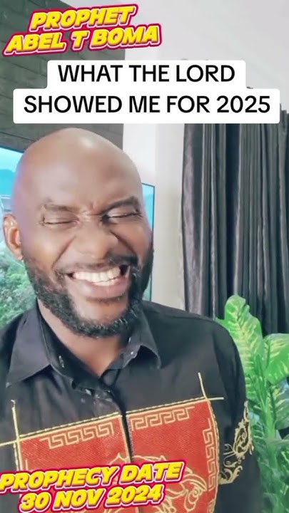 (Prophecy) WHAT the Lord Showed Me For 2025, I saw Mercy - Prophet Abel T Boma - YouTube