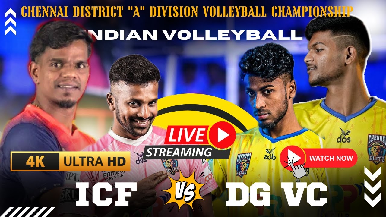 Fire match 🔥 DG Vaishnav Vs ICF Chennai | HD Live Streaming | Chennai ...