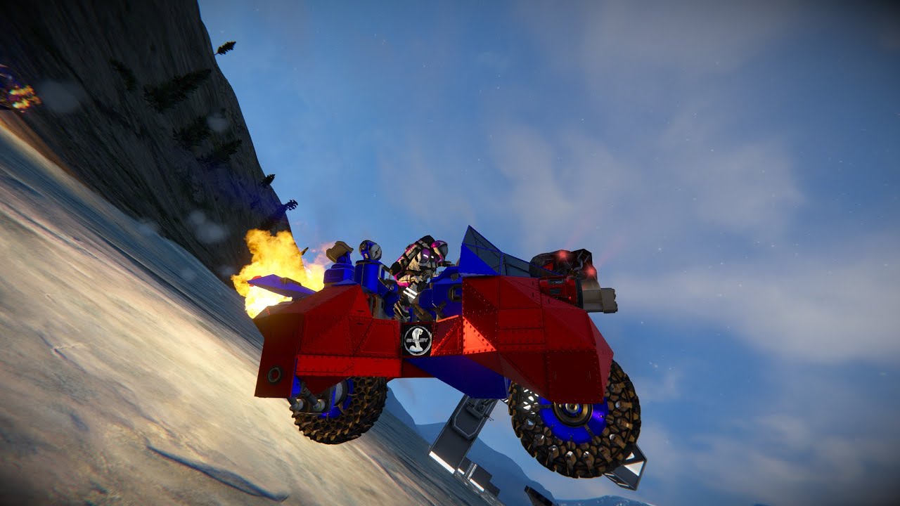 Space Engineers мотоцикл "MyMoto" bike - YouTube