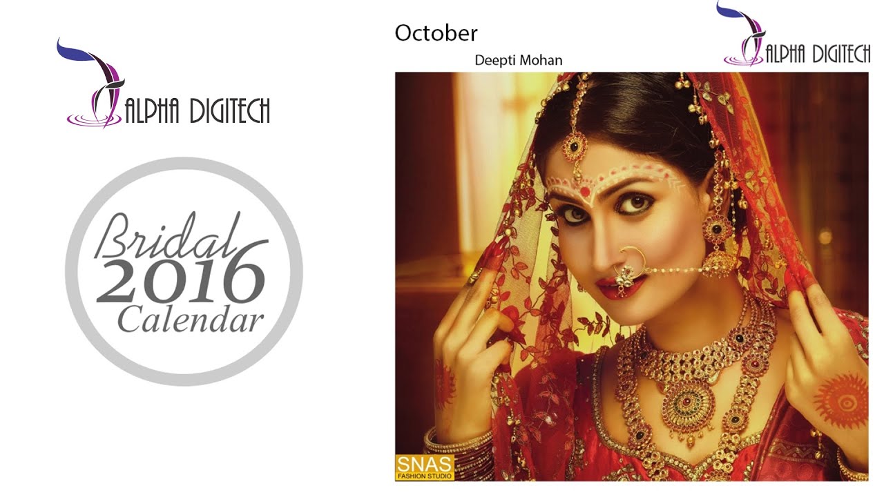 Alpha Digitech Bridal Calendar Photo Shoot 2016 October | Deepti Mohan ...