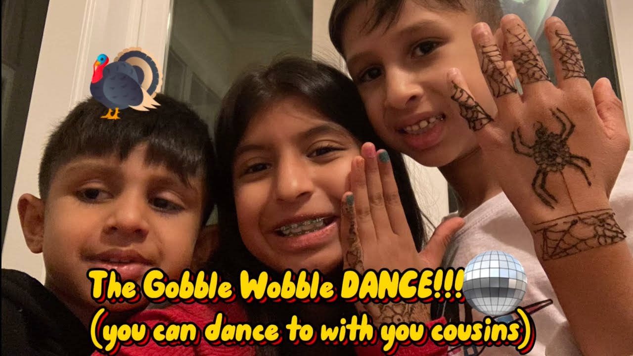 THE GOBBLE WOBBLE DANCE!!! COUSIN CREW!!🦃🦃🪩🪩 - YouTube
