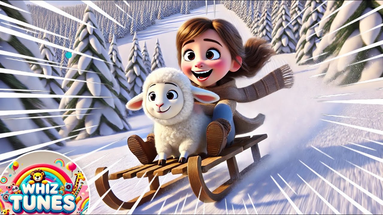 ️ Mary Had a Little Lamb's Winter Adventure! 🎶 Snowball Fights, Sled ...