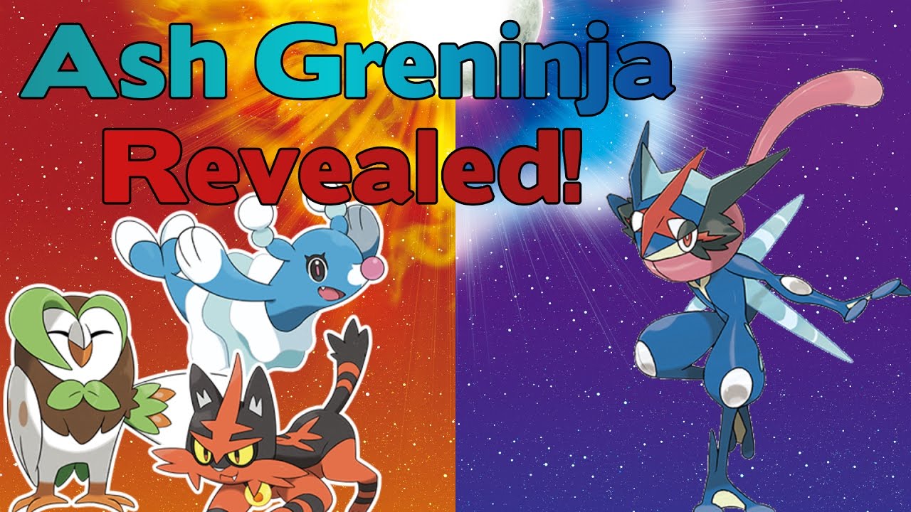 ASH GRENINJA REVEALED! Pokemon Sun and Moon Trailer News/Analysis - YouTube