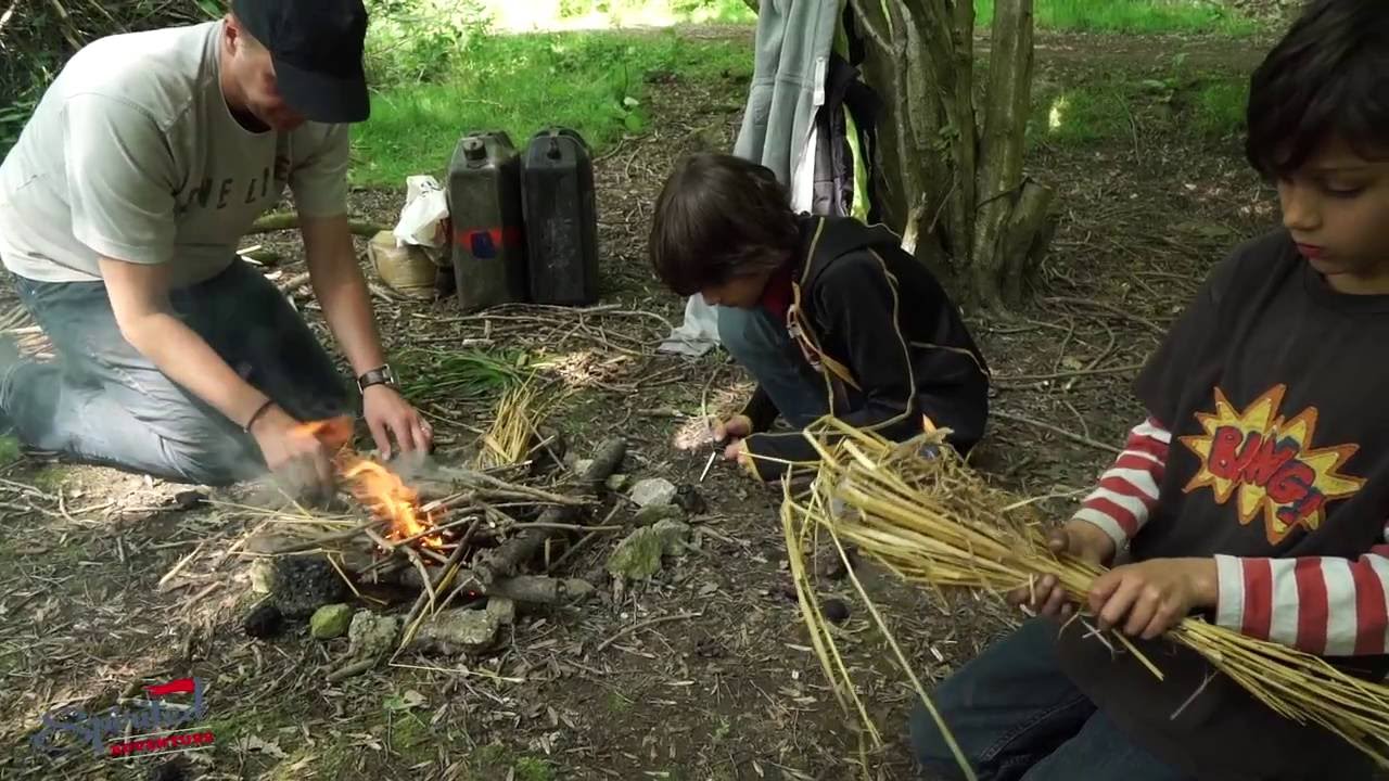 "TINDER BUNDLE & FIRE" Weekend Bushcraft & Marksmanship - YouTube