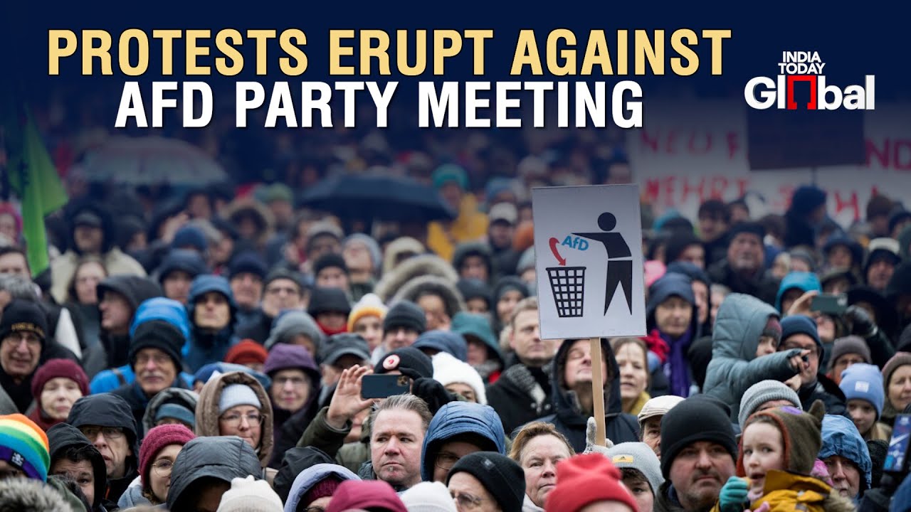 LIVE : Protests Erupt Against Far-Right AfD Party Meeting | India Today ...