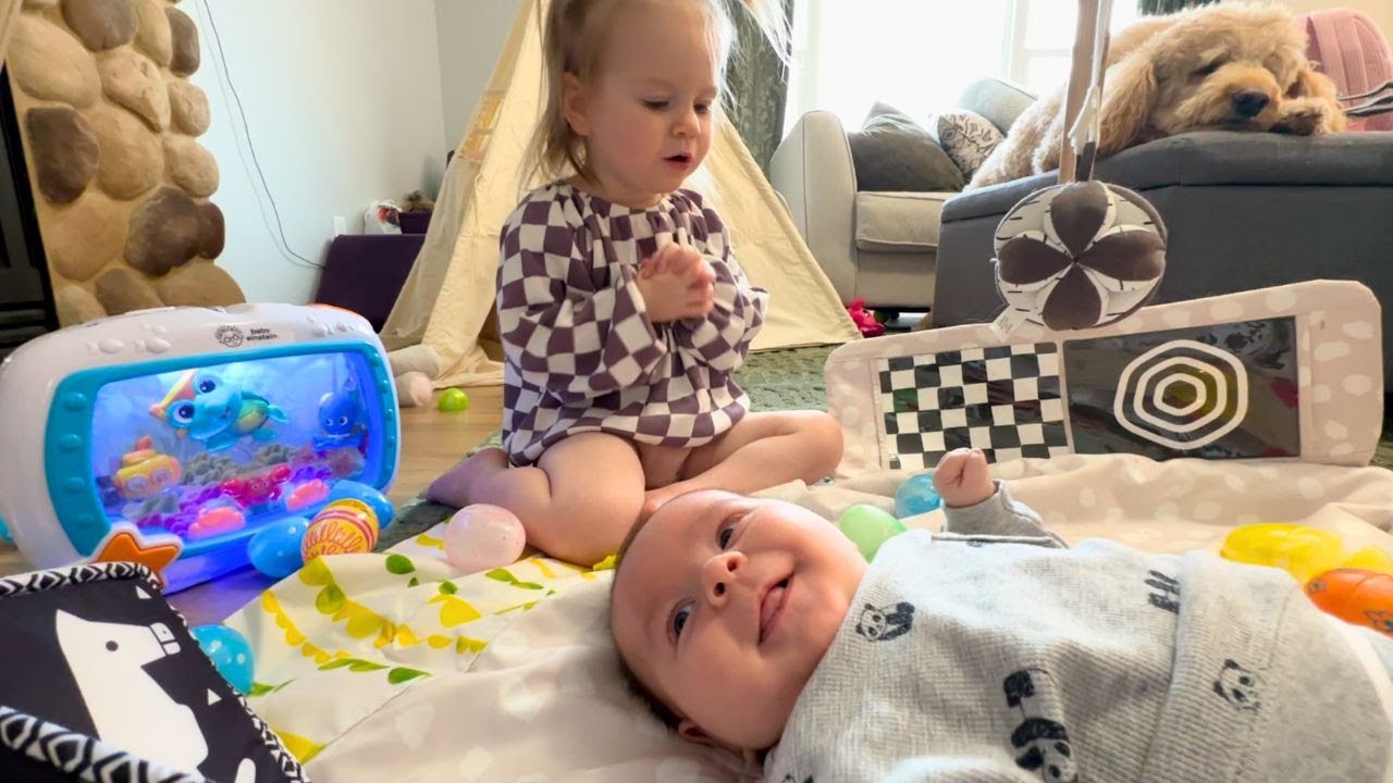 Worlds Sweetest Toddler Loves Her Baby Brother Archie! (Cutest Ever ...