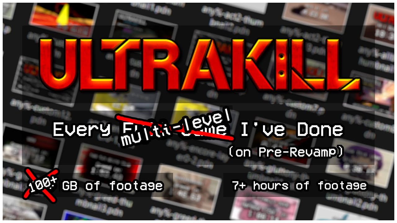 ULTRAKILL || Every Multi-Level I've Ever Done (Pre-Revamp) - YouTube