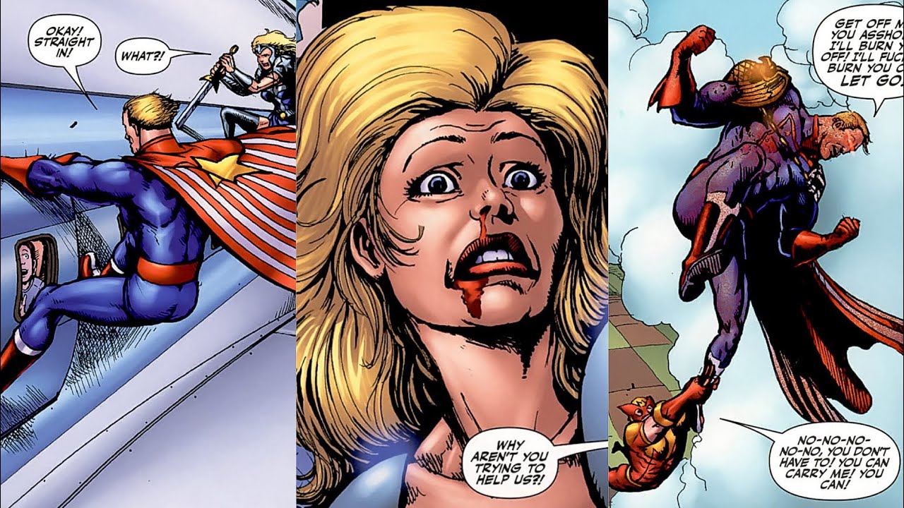 What Really Happened in The Boys' Plane Scene in the Comics? - YouTube