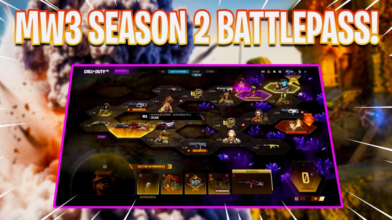 new WARZONE 3 SEASON 3 BATTLEPASS FIRST LOOK! - YouTube