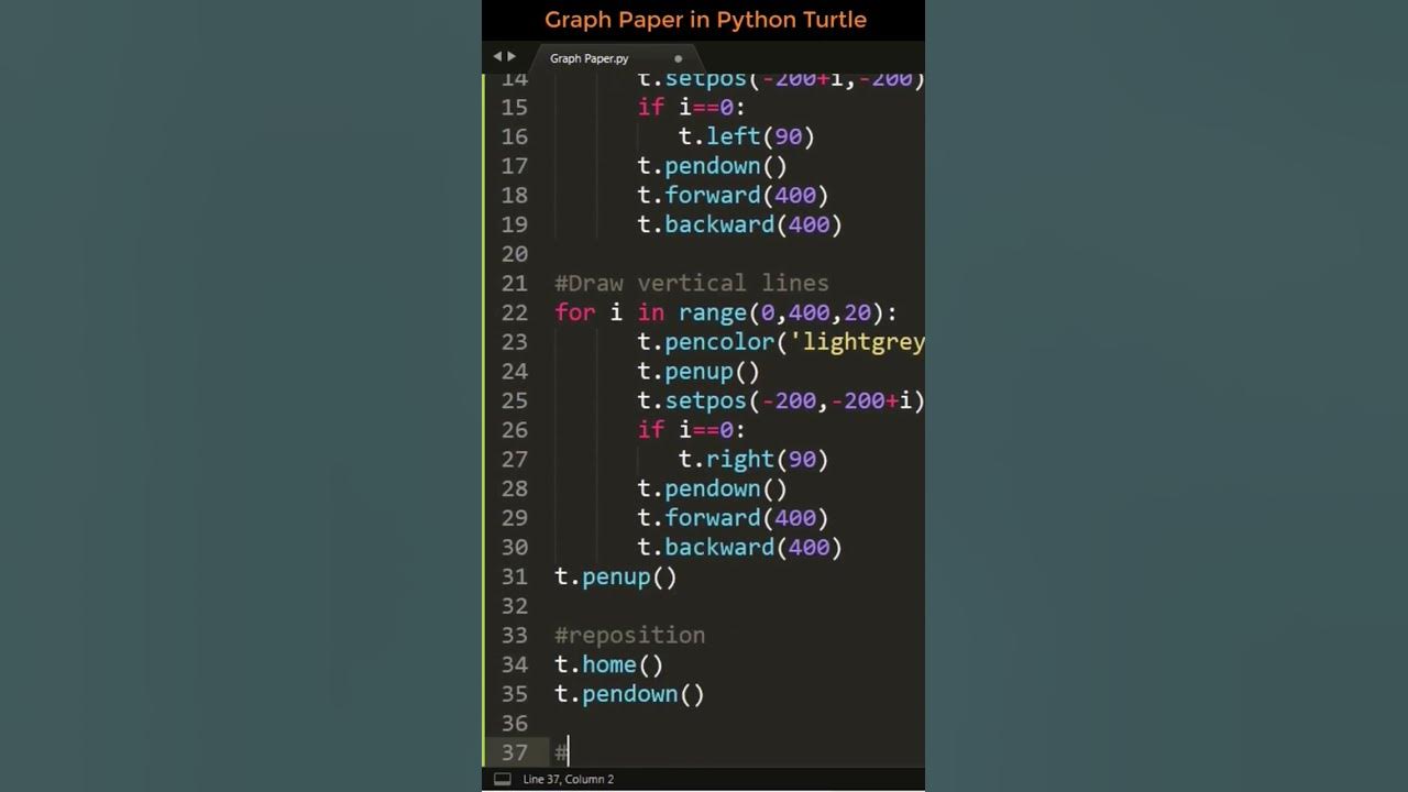 Yes You Can Draw Graph Paper With Python Shorts Youtube