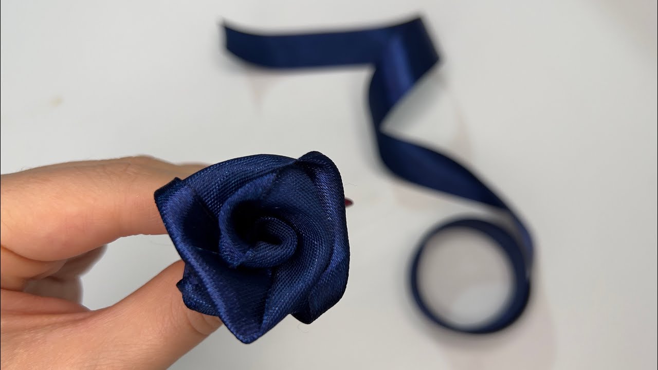DIY Satin Rose: Crafting Without Special Tools Using Easy Satin Ribbon ...