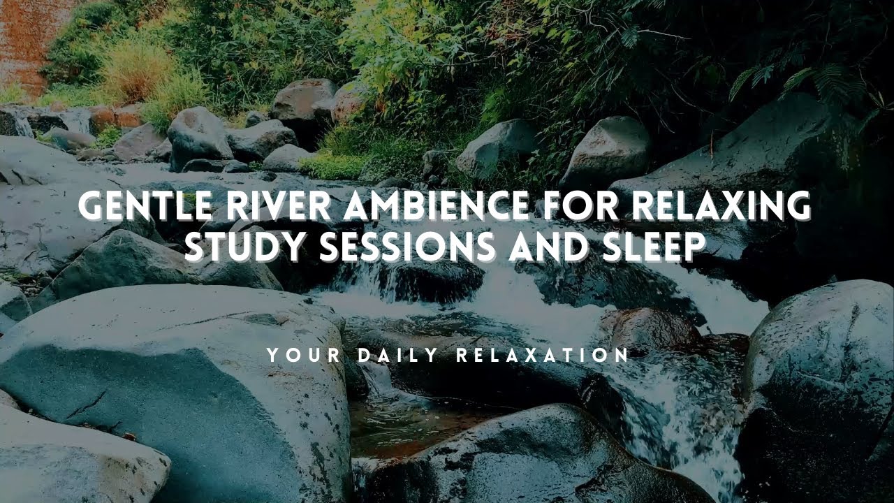 Gentle River Ambience for Relaxing Study Sessions and Sleep - YouTube