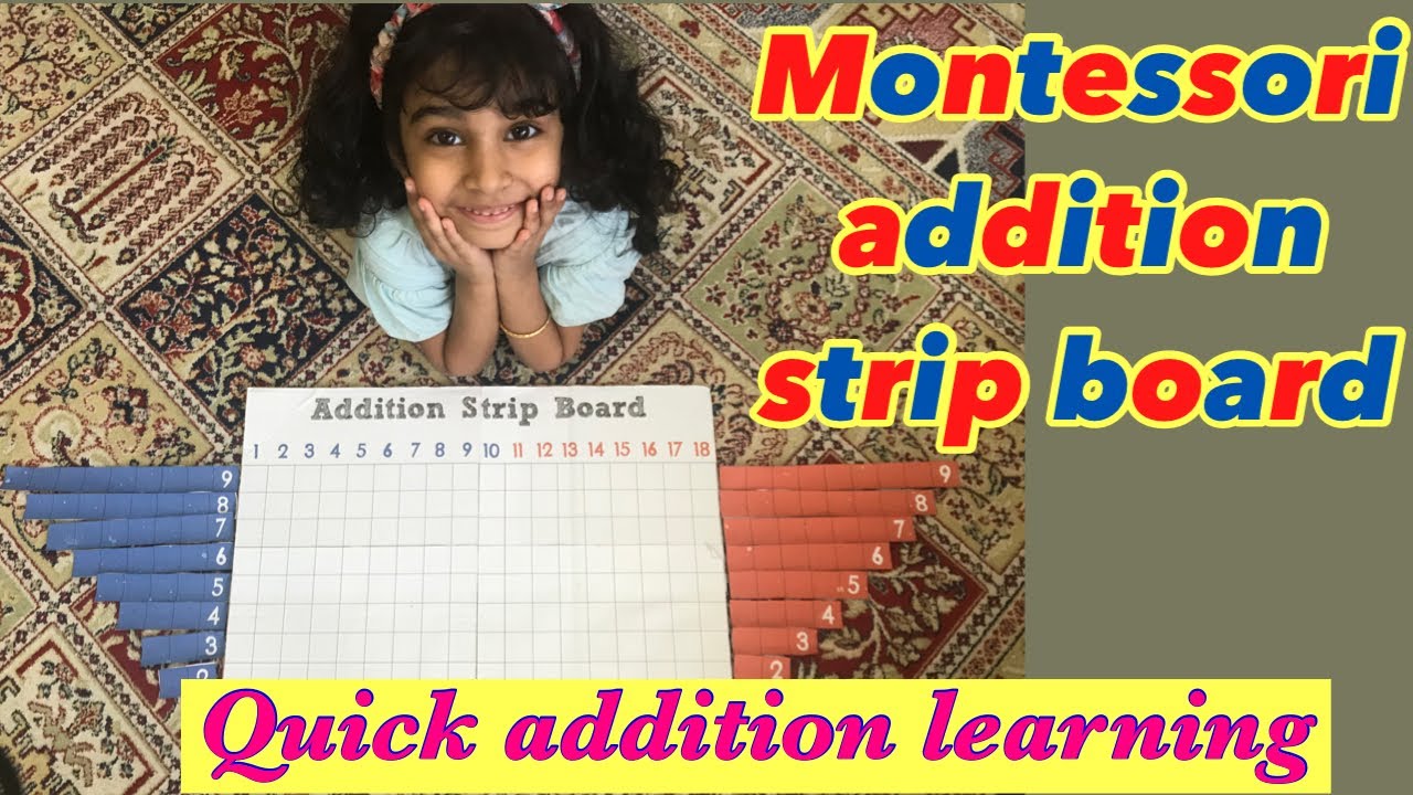 Homeschooling | diy Montessori addition strip boards | 4 yrs old indian ...