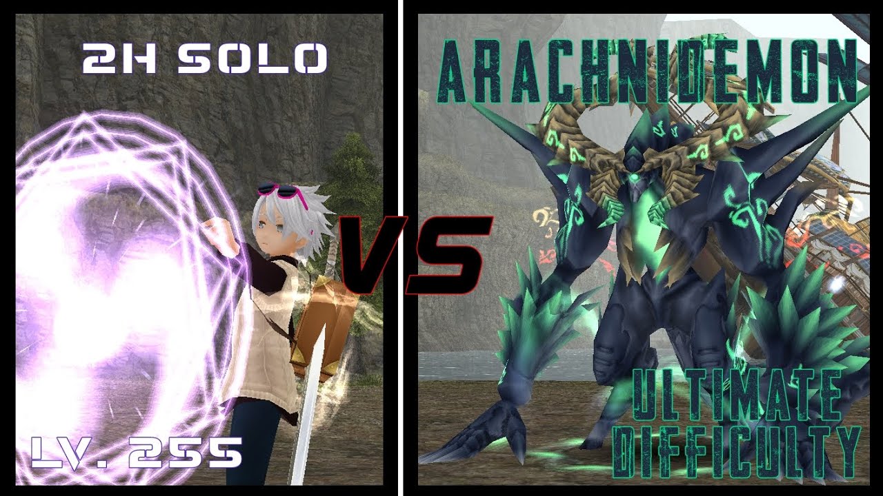 Toram Online | 2H Solo VS Arachnidemon Ultimate Difficulty - YouTube
