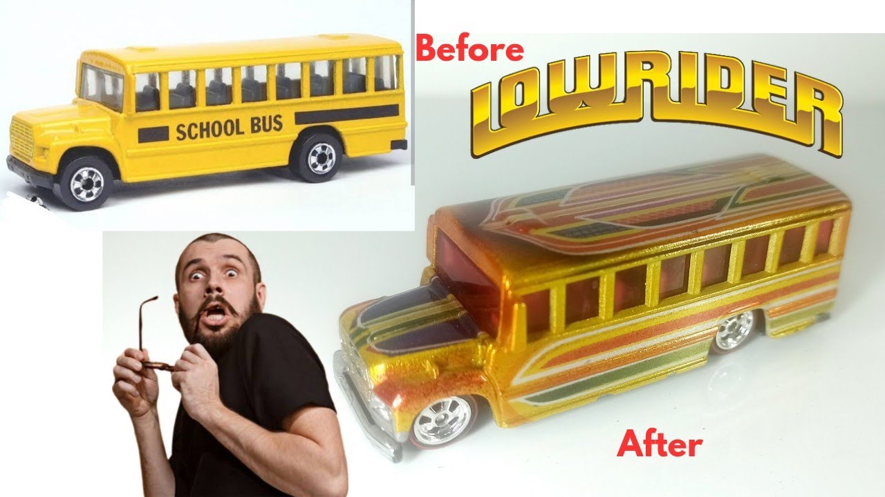 Lowrider School Bus | Hot Wheels Custom - YouTube