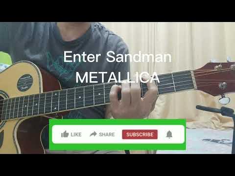 Enter Sandman - Metallica (Acoustic Guitar Tutorial) - YouTube