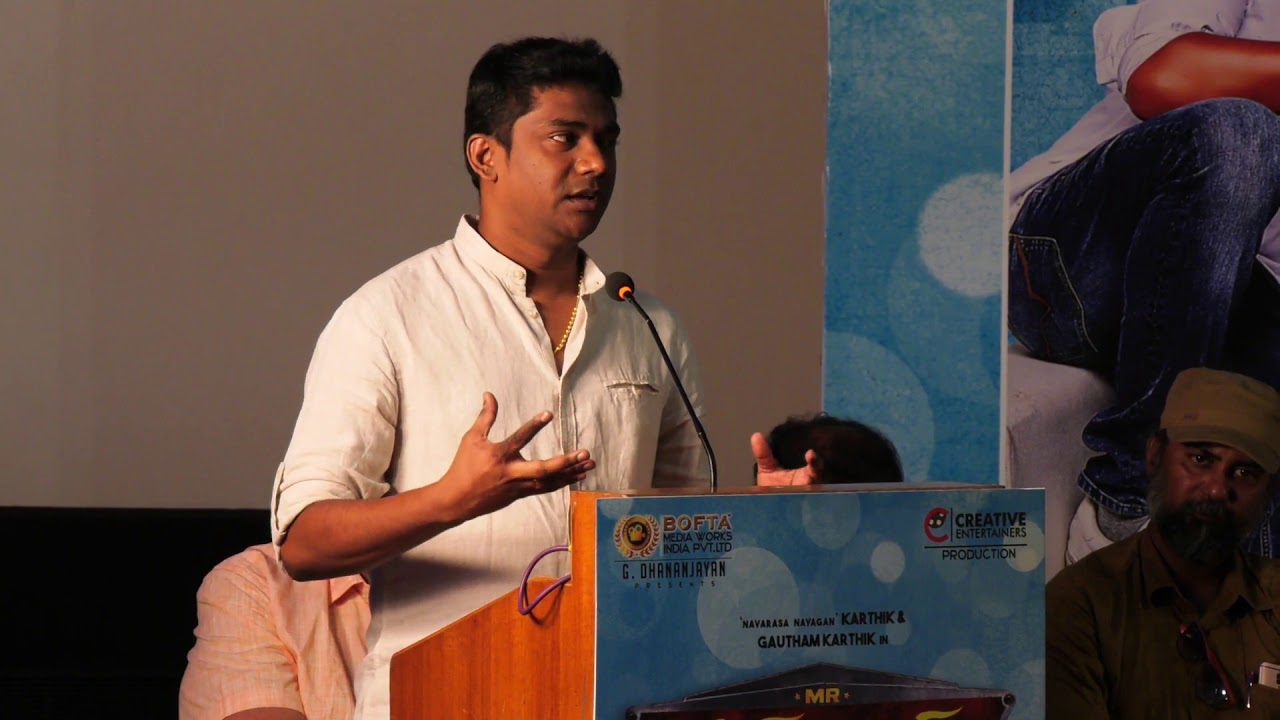 Music Director Sam CS speaks at Mr Chandramouli Film Press Meet - YouTube