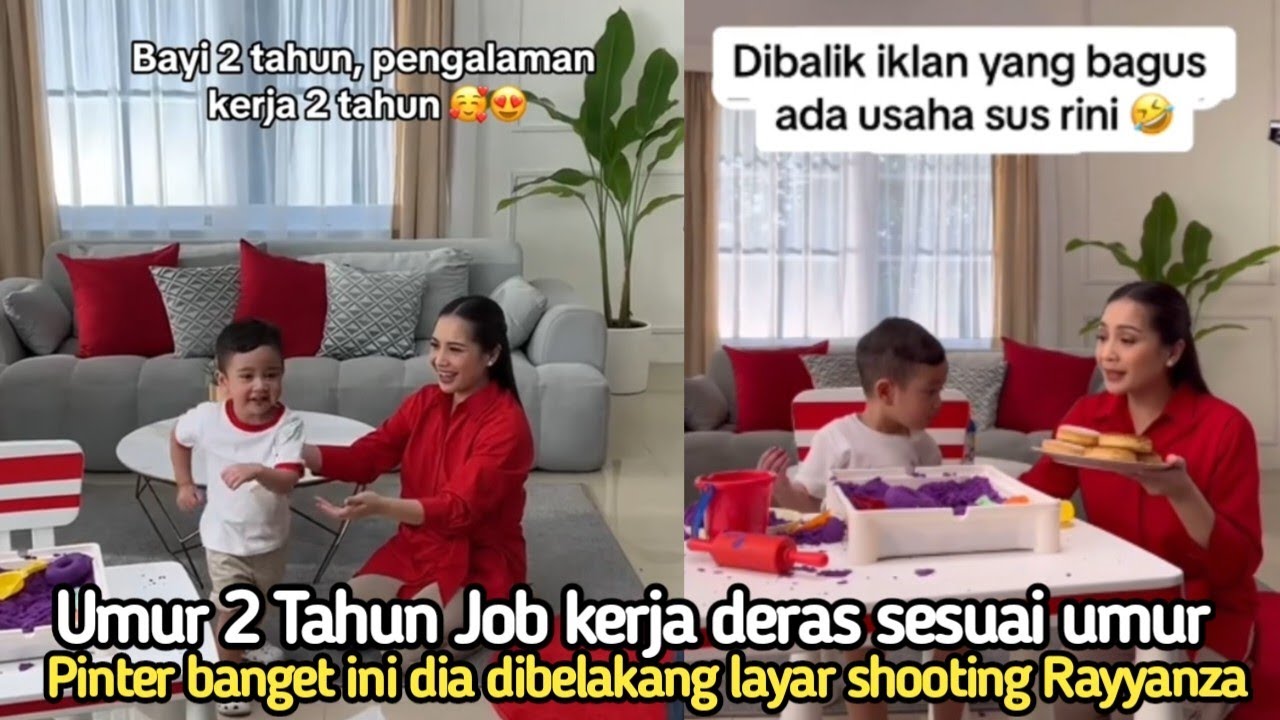 Baru umur 2 tahun Rayyanza pengalaman kerja sesuai umur job kerja deras ...