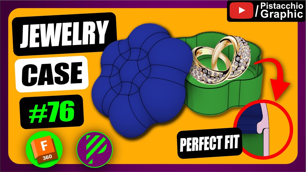 #76 Jewelry Case | Fusion 360 | Pistacchio Graphic - YouTube