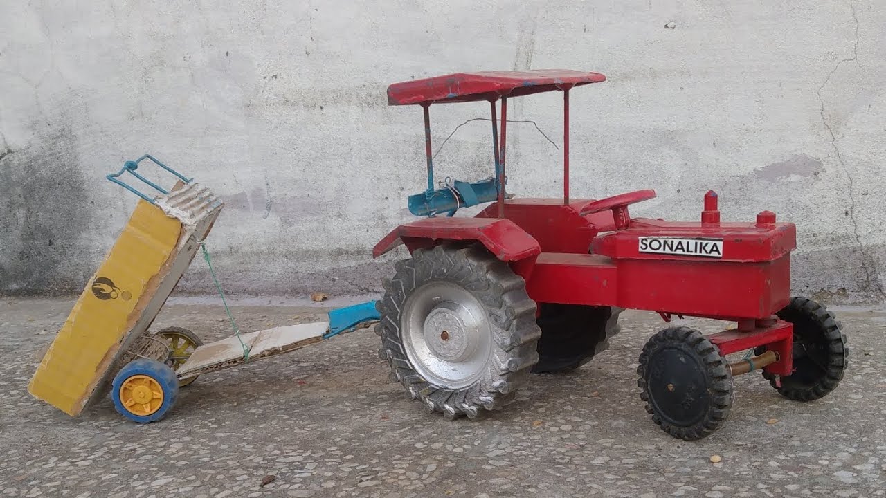 Mini sonalika trector और trolly full loding... @dhakadskdj - YouTube