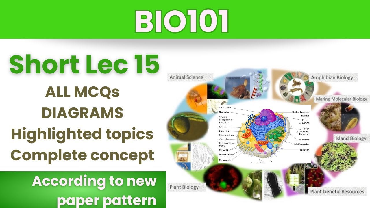 BIO101 Short Lecture 15_Topic 38-41_Highlighted questions_MidTerm_Full ...