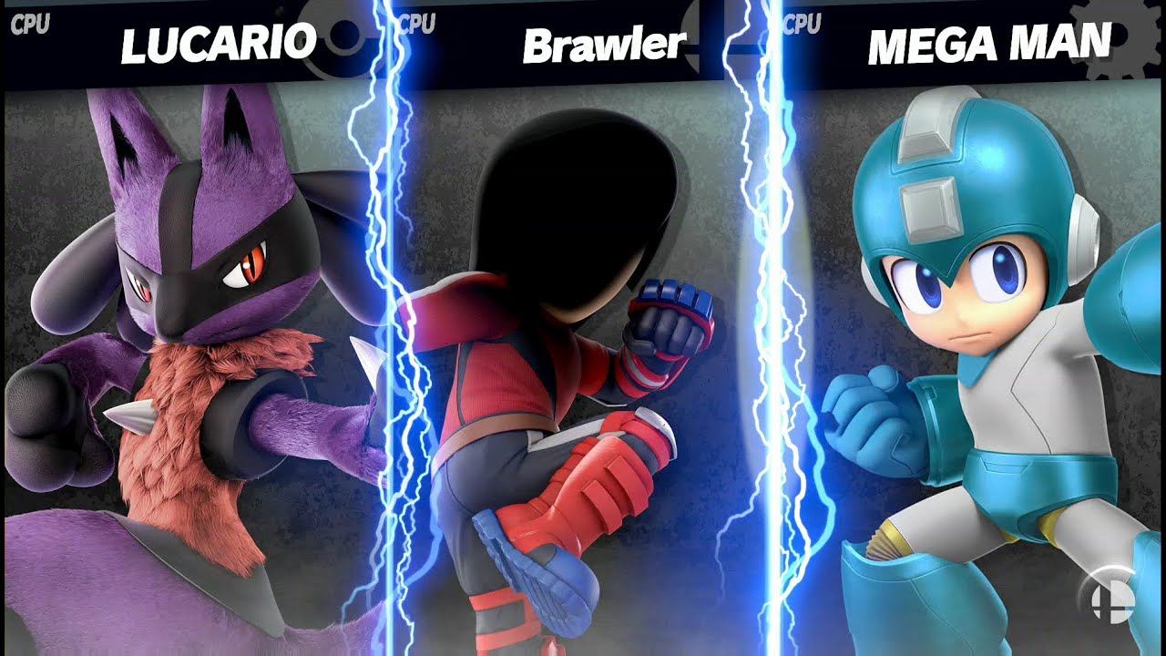 Super Smash Bros. Ultimate Replays - Lucario/Mii Gunner/Mega Man - YouTube