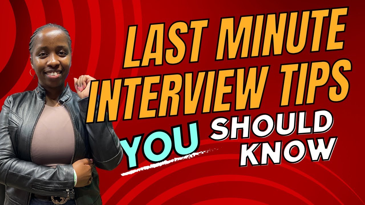 Key Tips To Ace Your Last Minute Job Interview - YouTube