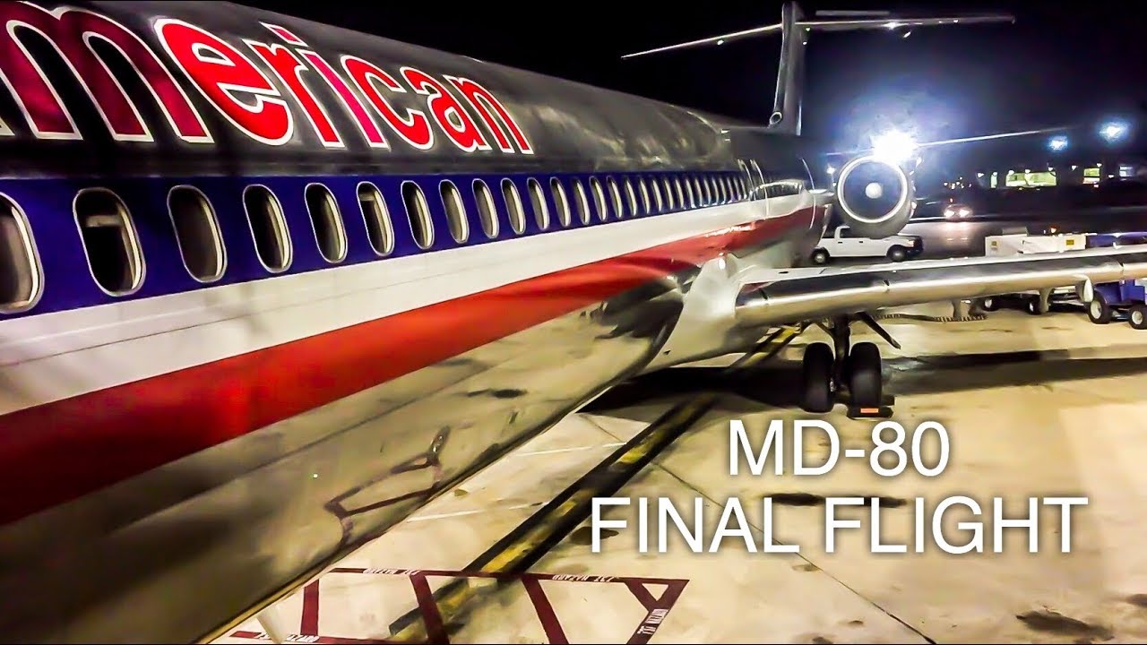 American Airlines FINAL MD-80 RETIREMENT FLIGHT | Amarillo To Dallas ...