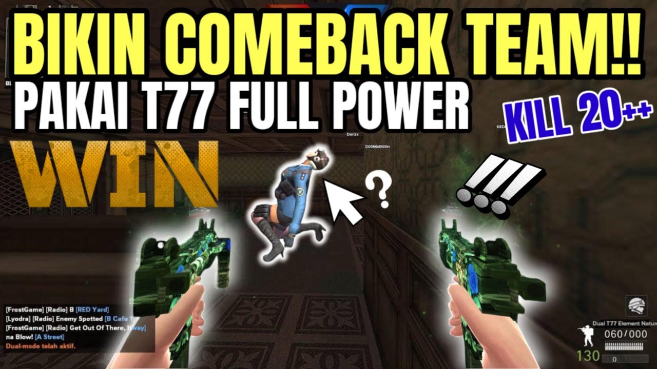 BIKIN COMEBACK TEAM YANG KALAH LAGI! T77 GACOR NO RECOIL NIH BOS ...