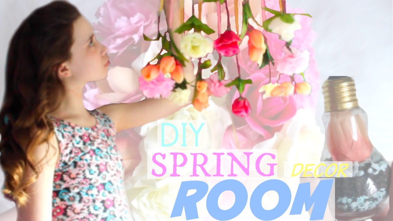 DIY Cheap Spring Room Decor/ Inspiration - YouTube