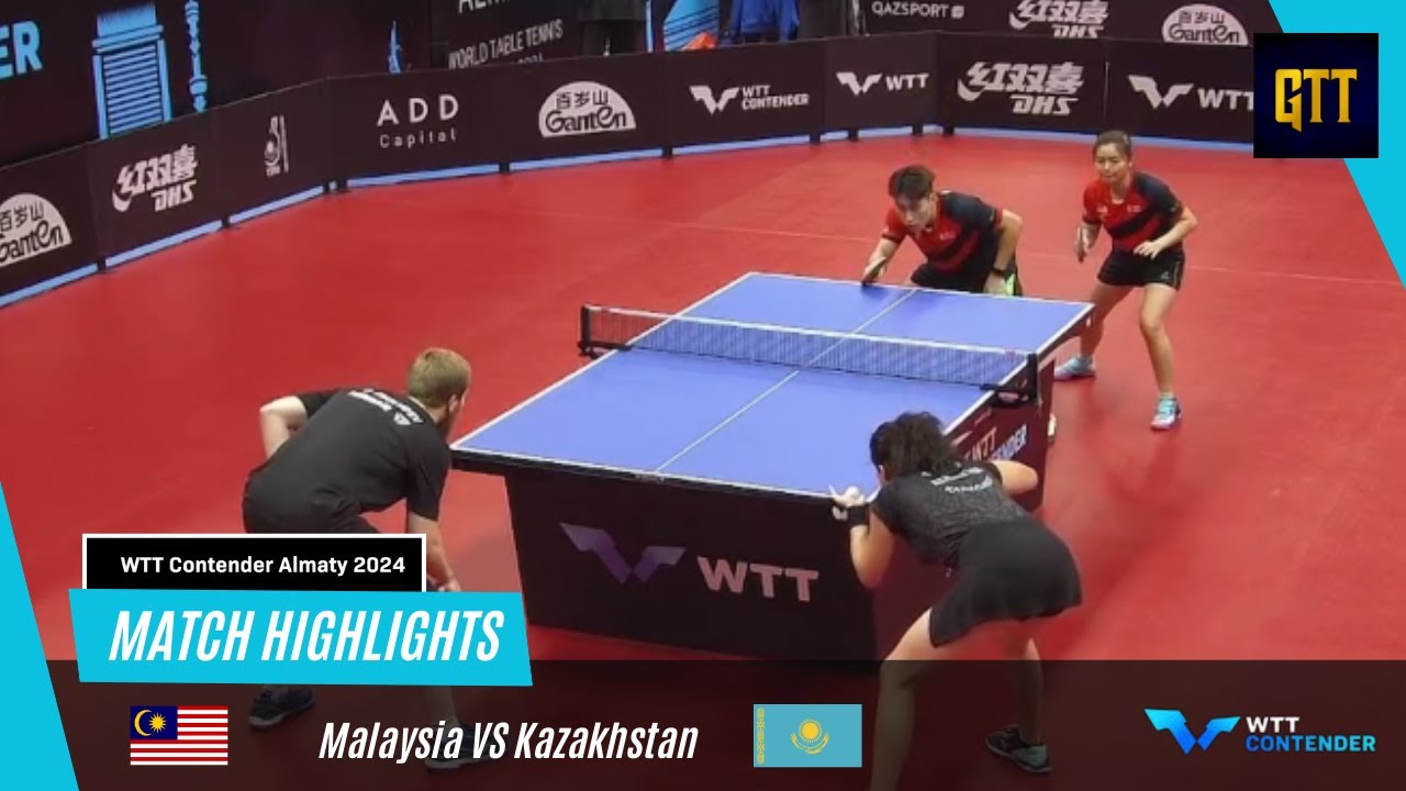 Fong/Ho (MAS) Vs Zholudev/Ashkeyeva (KAZ) | WTT Contender Almaty 2024 ...