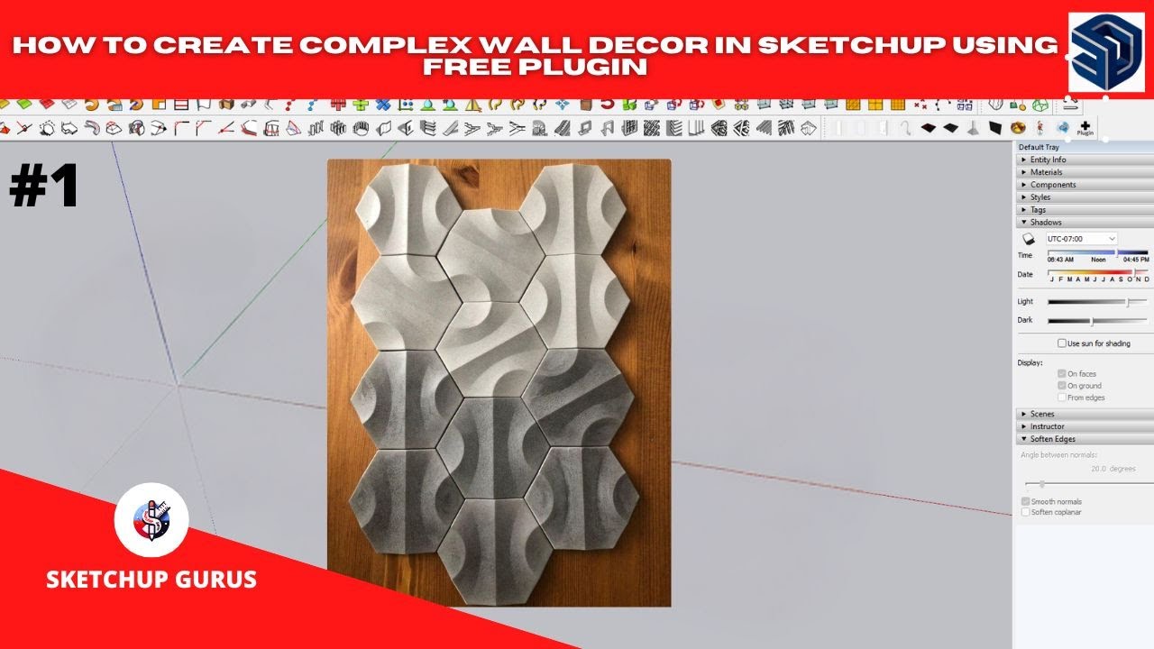 SKETCHUP TUTORIAL / MAKING COMPLEX MODEL - YouTube