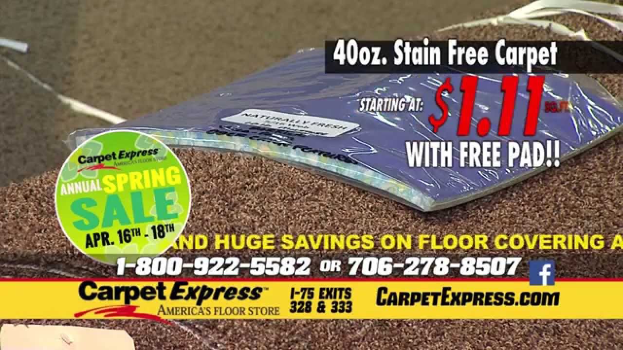 Carpet Express - Annual Spring Sale - Apr. 16th - 18th! - YouTube