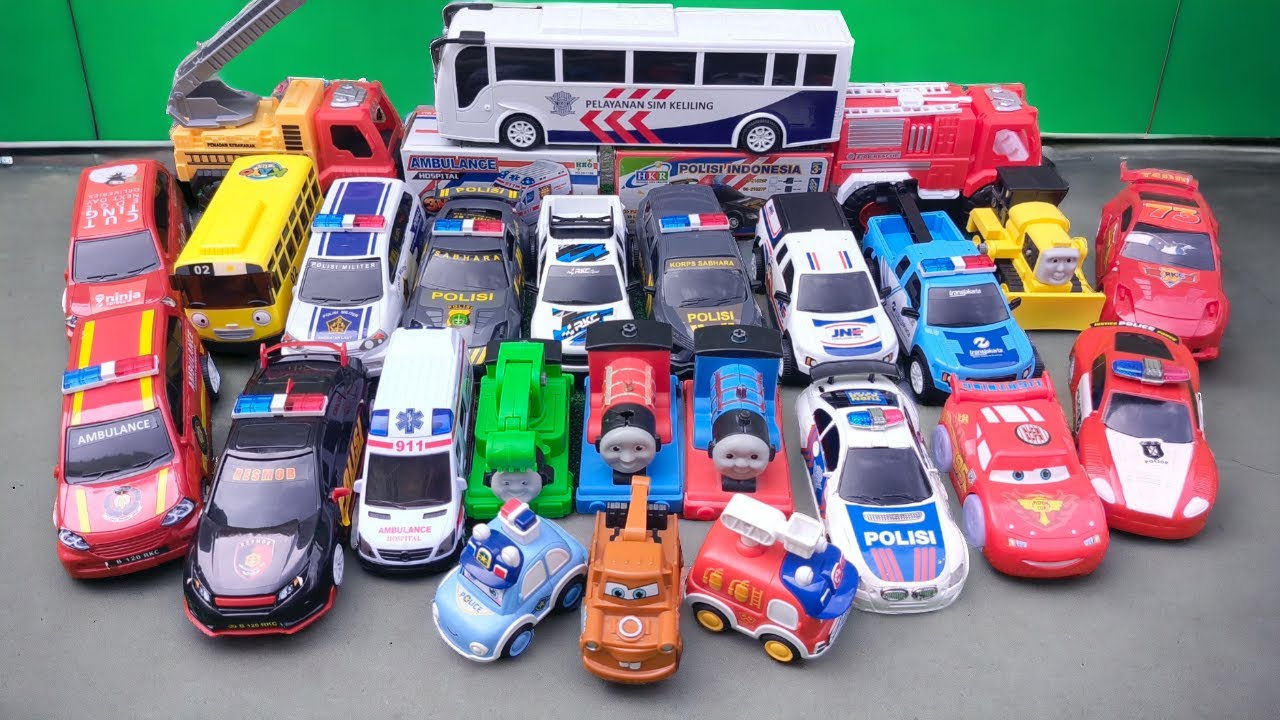 Mainan Tayo The Little Bus, Rogi, Lani, Gani, ambulans,kereta api ...