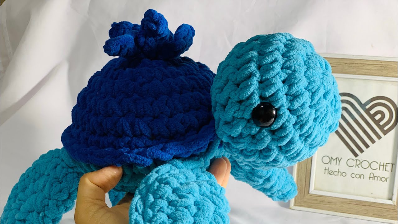 Tortuga grande tejida a crochet (amigurumi) parte 2 - YouTube