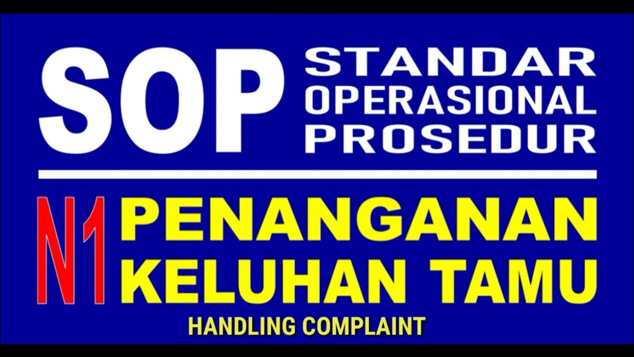 Cara menangani keluhan tamu, Handling complaint, Service excellence ...