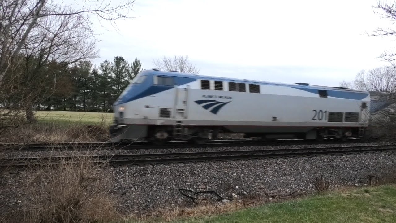 Amtrak 201 Leads Train #6 Wyanet, IL 3/27/25 - YouTube