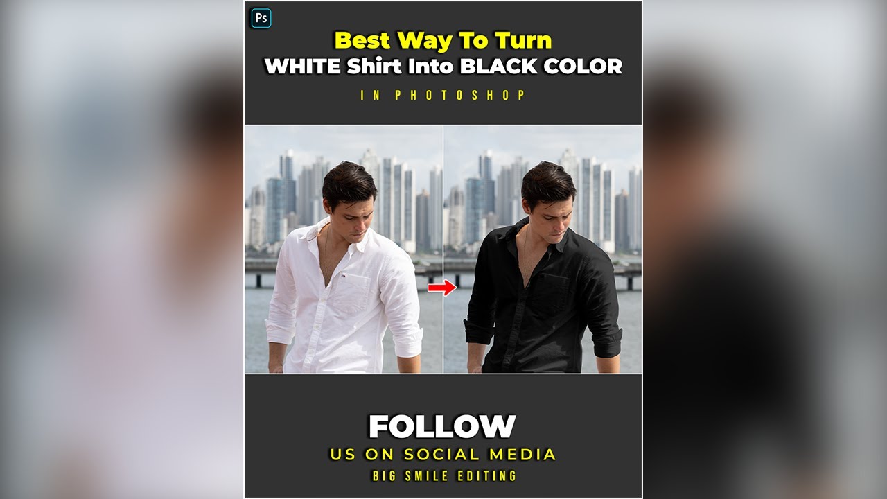 Easiest Way On How To Turn WHITE Shirt Into BLACK COLOR In Photoshop YouTube easiest-way-on-how-to-turn-white-shirt-into-black-color-in-photoshop-youtube