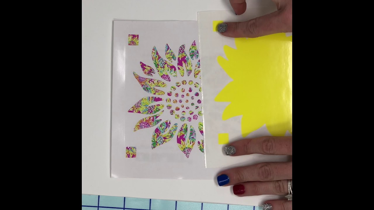 Layering Adhesive Craft Vinyl Projects - YouTube