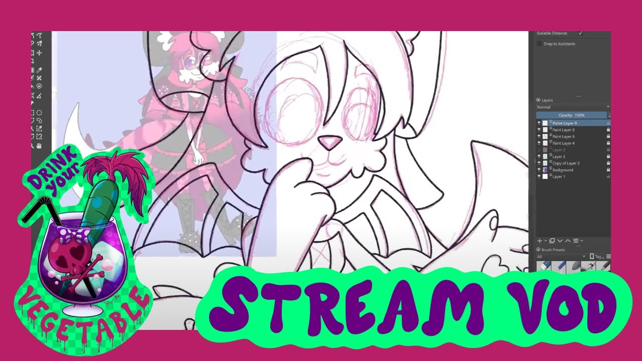 [June 13, 2024 stream vod] working on collab art / doodle time - YouTube